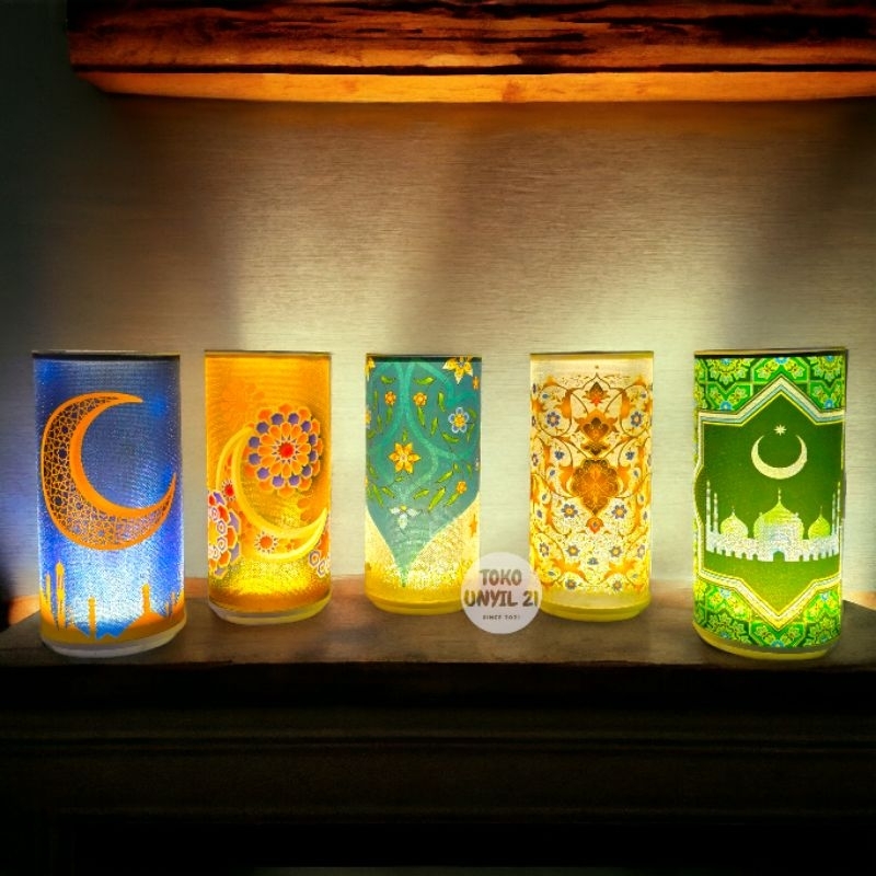 Jual Lampu Led Ramadhan Idul Fitri Bulan Bintang Lentera Motif Ketupat ...