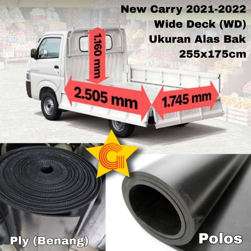Jual Karpet Karet Alas Bak Suzuki New Carry Pickup 2023 Wide Deck ...