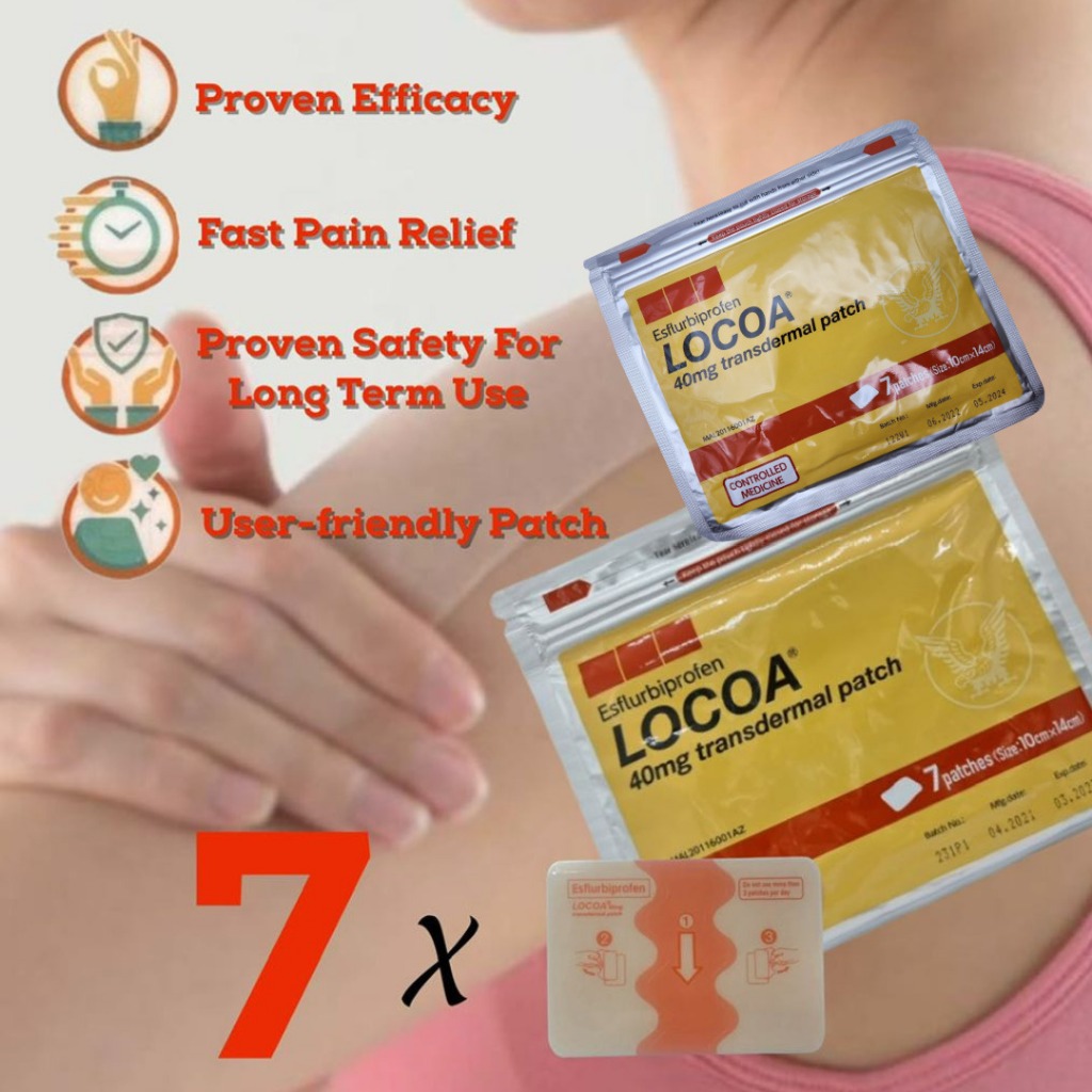 Jual Locoa 40mg transdermal patch (10cmx14cm) 7 patches Made in Japan ...