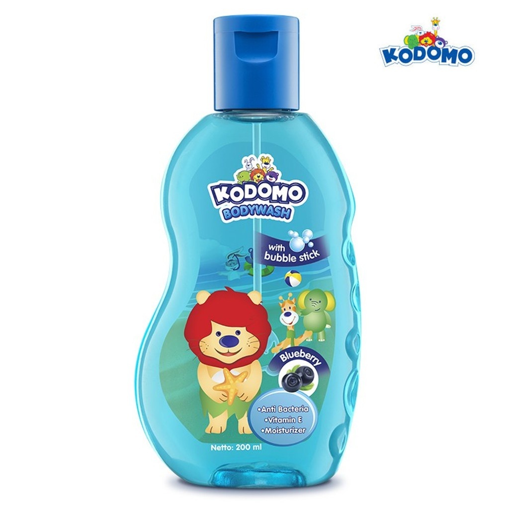 Jual Kodomo Body Wash with Bubble Stick Blueberry 200 ml | Shopee Indonesia