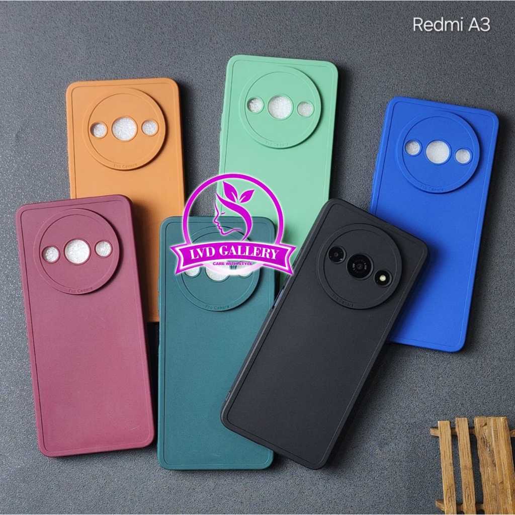 Jual Soft Case Redmi A3 Case Liquid warna Silicone Pro Camera Premium ...