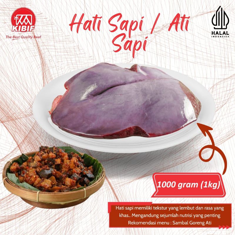 Jual Hati Sapi / Ati Sapi 1kg | Shopee Indonesia