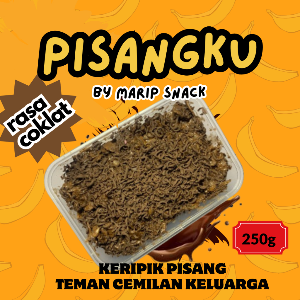 Jual pisangku-keripik pisang coklat lumer 250g enak lezat dan bergizi ...