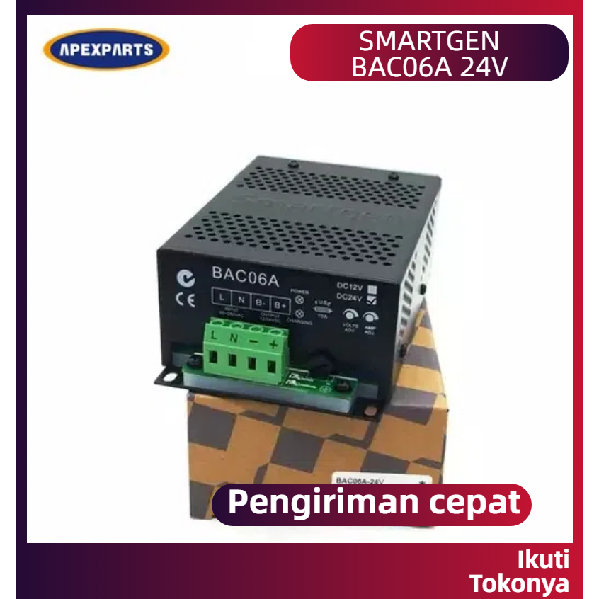 Jual Genuine Battery Charger Smartgen Genset BAC06A 24V 5A 6A | Shopee ...