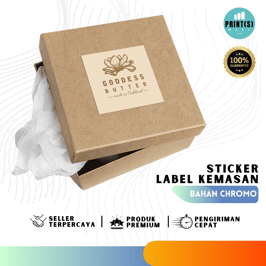 Jual Stiker Kemasan, Logo/ Sticker Cutting Label Custom ( bahan kertas ...