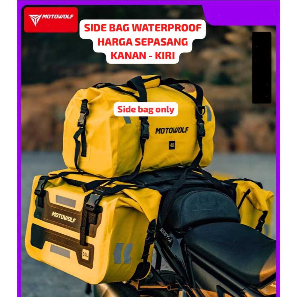 Jual Pannier Side Bag Waterproof Motowolf Mdl0720 Universal Motorcycle ...