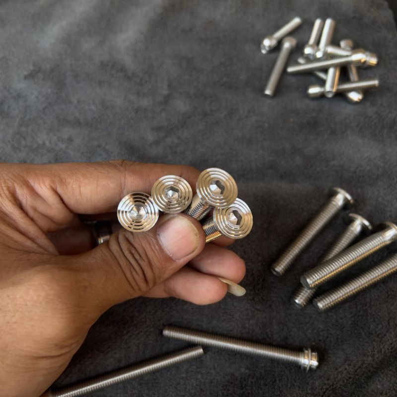 Jual baut piringan cakram ,baut disc brake Custom Bubut slim m8 drat 12 ...