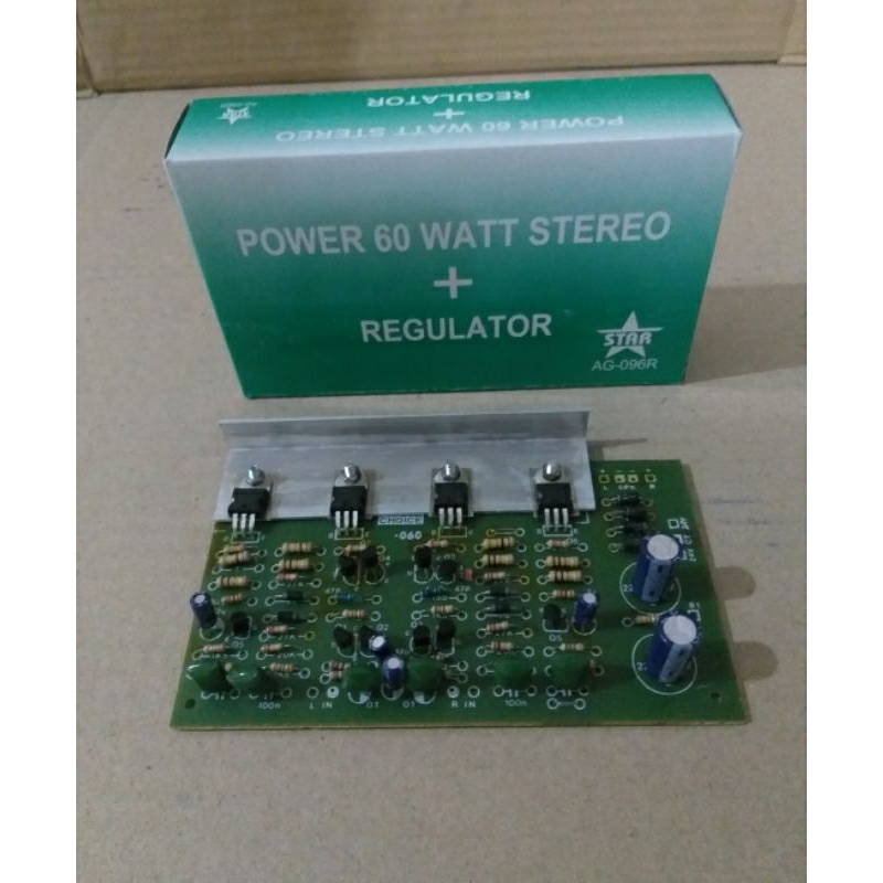 Jual KIT POWER AMPLIFIER 60W STEREO PLUS REGULATOR AG-096R STAR PRODUCT ...