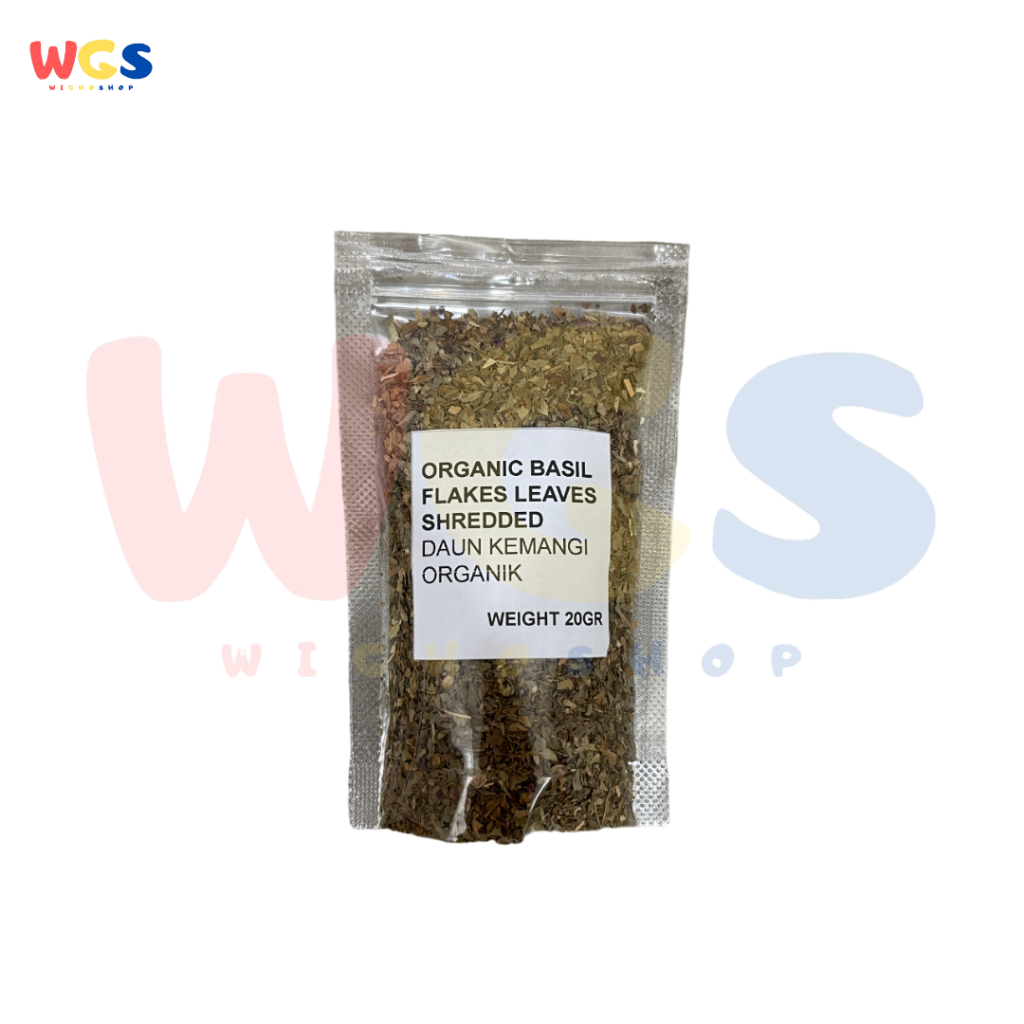 Jual Organic Basil Flakes Leaves Shredded Saporito - 20 gr | Shopee ...