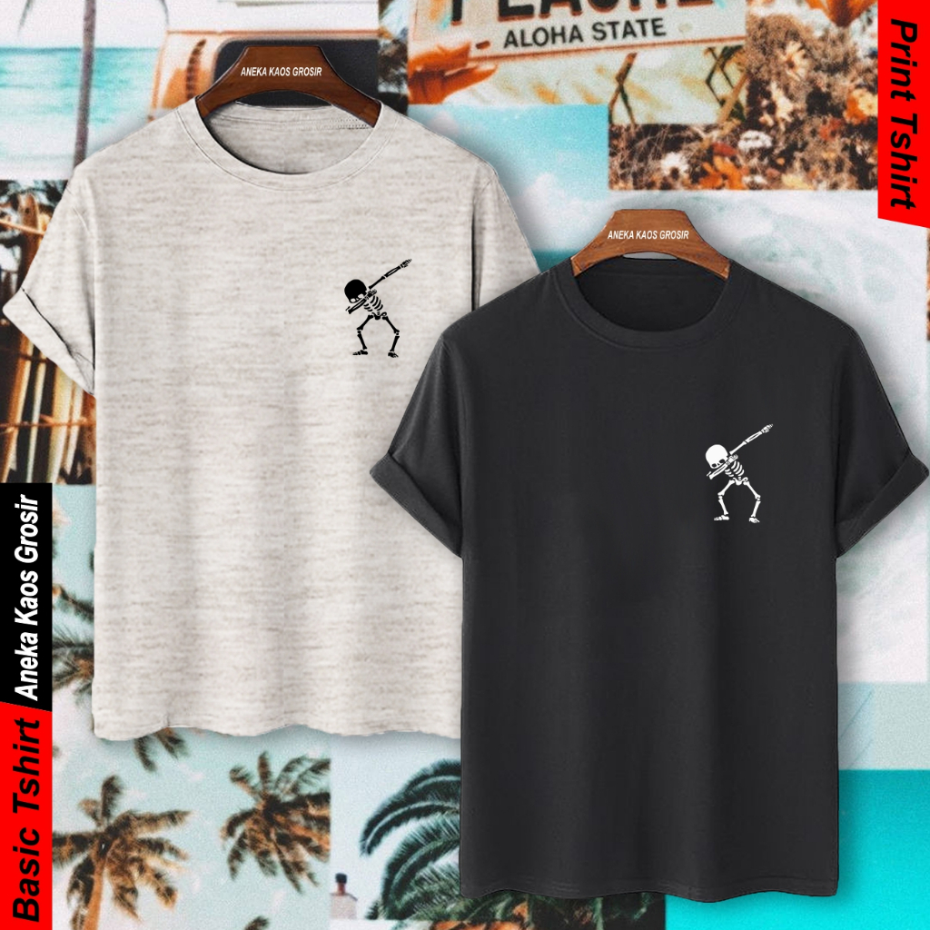 Jual Kaos Skull Swag Tengkorak Lengan Pendek Baju Kaos Pria Distro ...