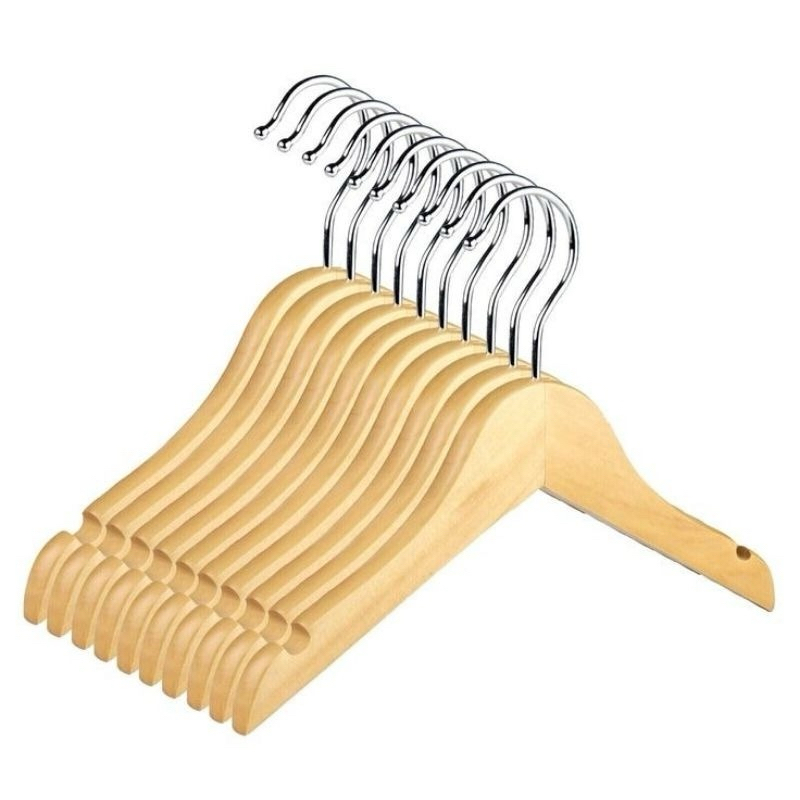 Jual Hanger KAYU DAN BESI KUAT DAN TEBAL GRADE A LUSINAN dewasa tanpa ...