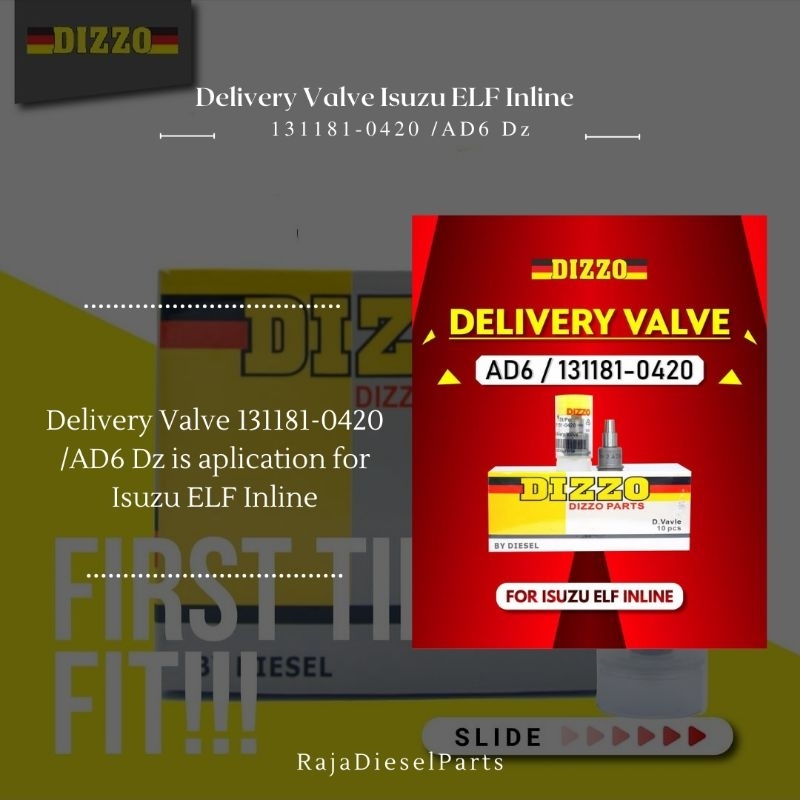 Jual DIZZO DELIVERY VALVE 131181-0420 /AD6 Dz ISUZU ELF INLINE | Shopee Indonesia