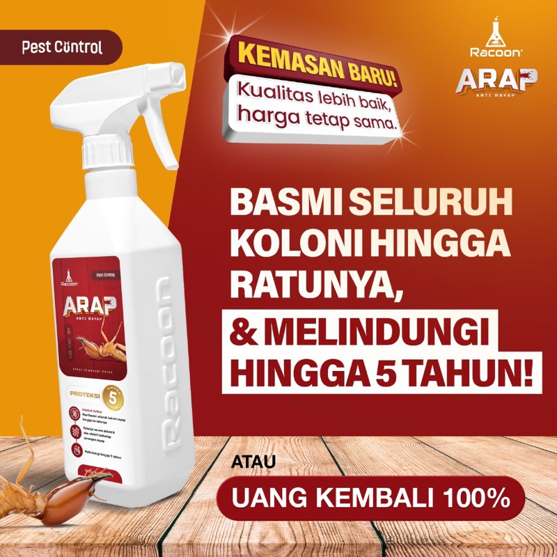 Jual Racoon Obat Anti Rayap Spray ARAP 500 ml / Racun Rayap Semprot ...