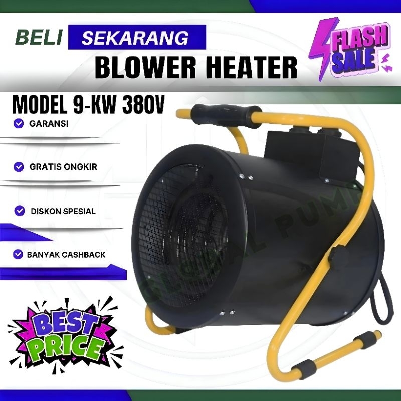 Jual Mesin Pemanas Ruangan Elektrik 9KW 380V Blower Pemans Kandang ...