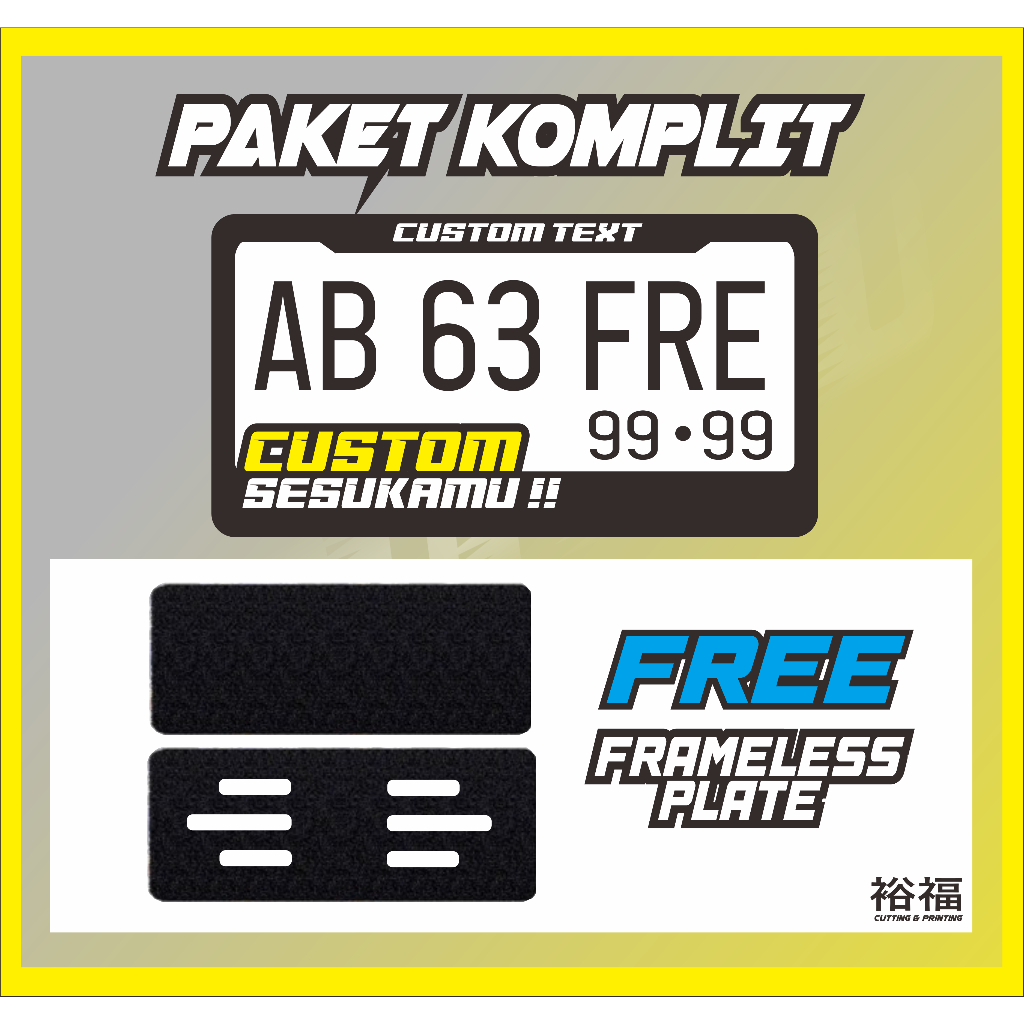 Jual Plat Nomor Akrilik jepang / US / JDM Custom Frame + Plat / PNP ...