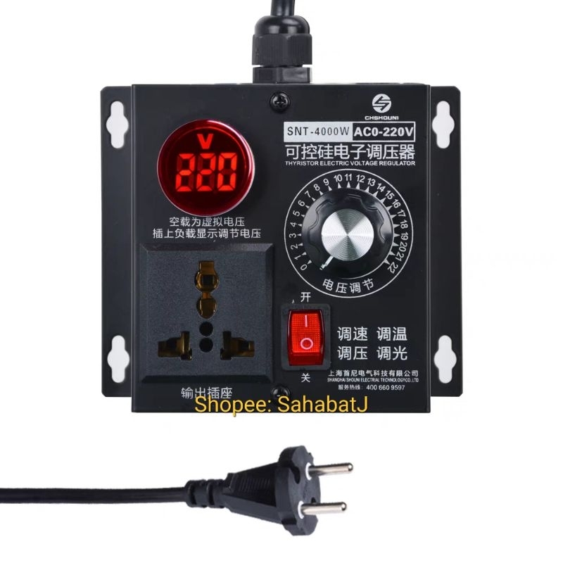 Jual Pengatur Kecepatan Regulator Dimmer Lampu Voltase Voltage ...