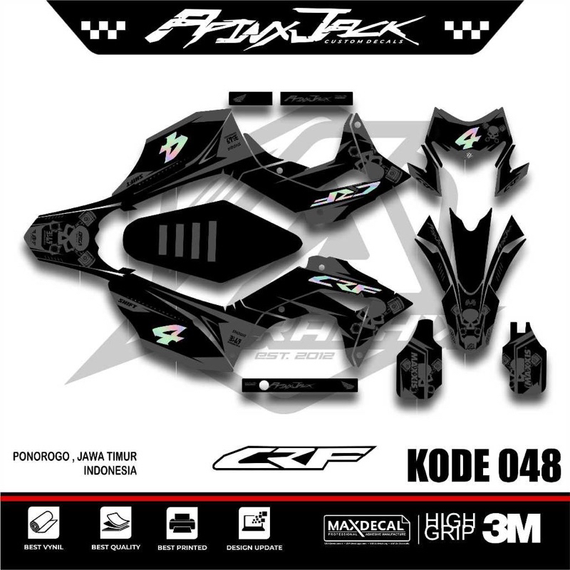Jual decal crf 150l -decal crf keren- decal crf 150l full body- decal ...