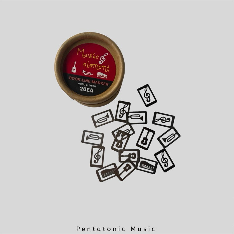 Jual Music Element Mini Marker Pembatas Buku Alat Musik Simbol ...