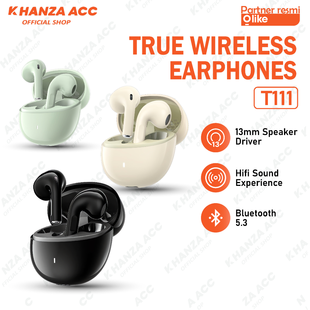 Jual KHANZAACC OLIKE T111 Earphone TWS Original | Shopee Indonesia