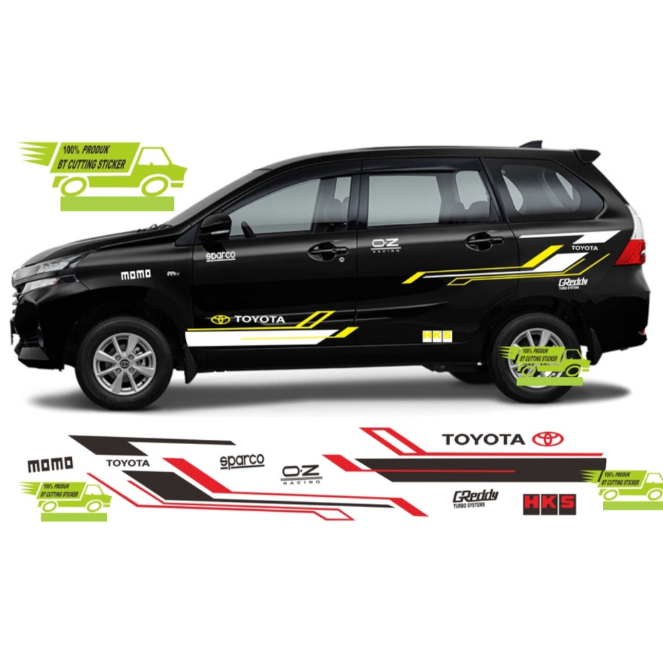 Jual stiker mobil toyota avanza sticker cutting avanza striping mobil ...