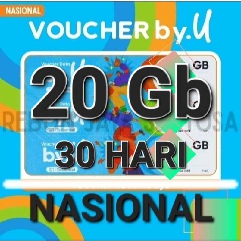 Jual Voucher ByU 20 Gb Nasional | Shopee Indonesia