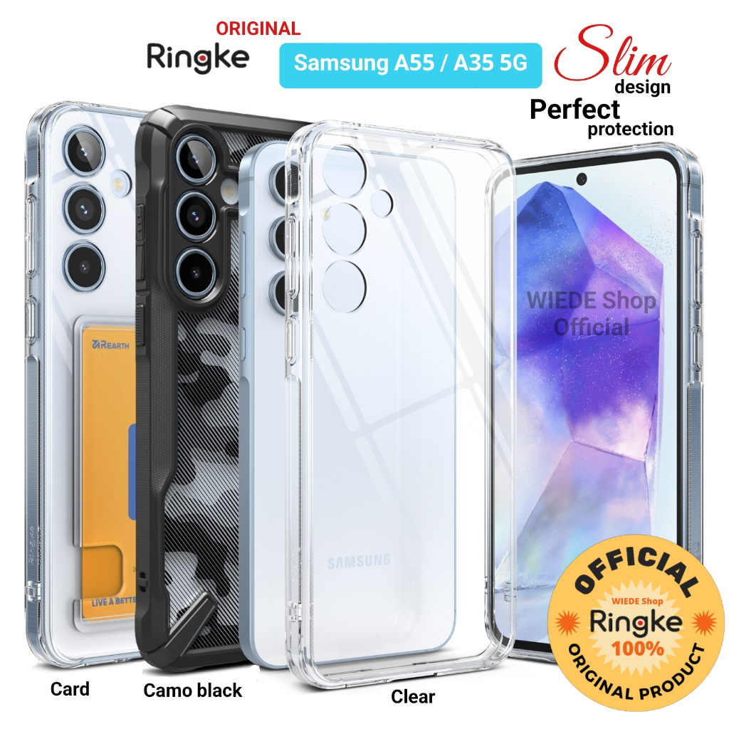 Jual Case Samsung Galaxy A55 A35 5G A54 A34 A14 5G RINGKE Fusion Anti Crack Softcase Clear ...