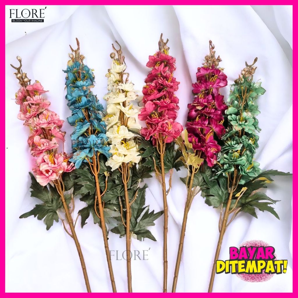 Jual Bunga Snapdragon Premium Jumbo Gliter/Bunga Delphinium Tangkai ...
