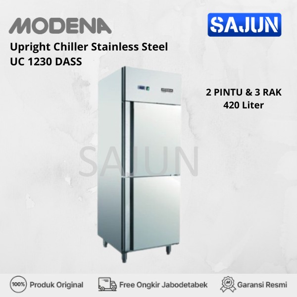 Jual Modena Upright Chiller 2 Door 420L UC 1230 DASS Kulkas Dapur ...