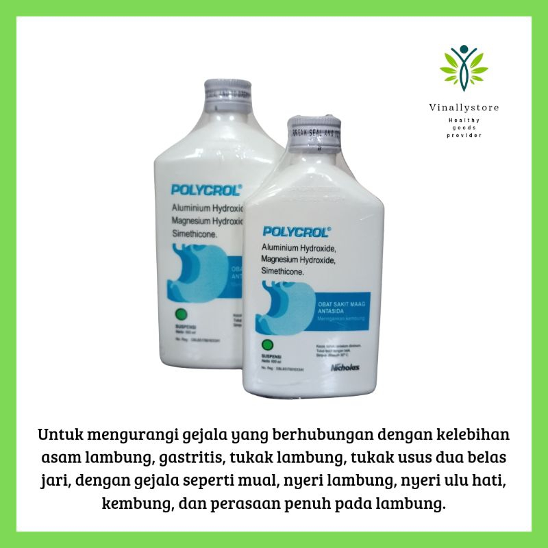 Jual POLYCROL Suspensi (obat sakit maag, meringankan lambung) | Shopee ...