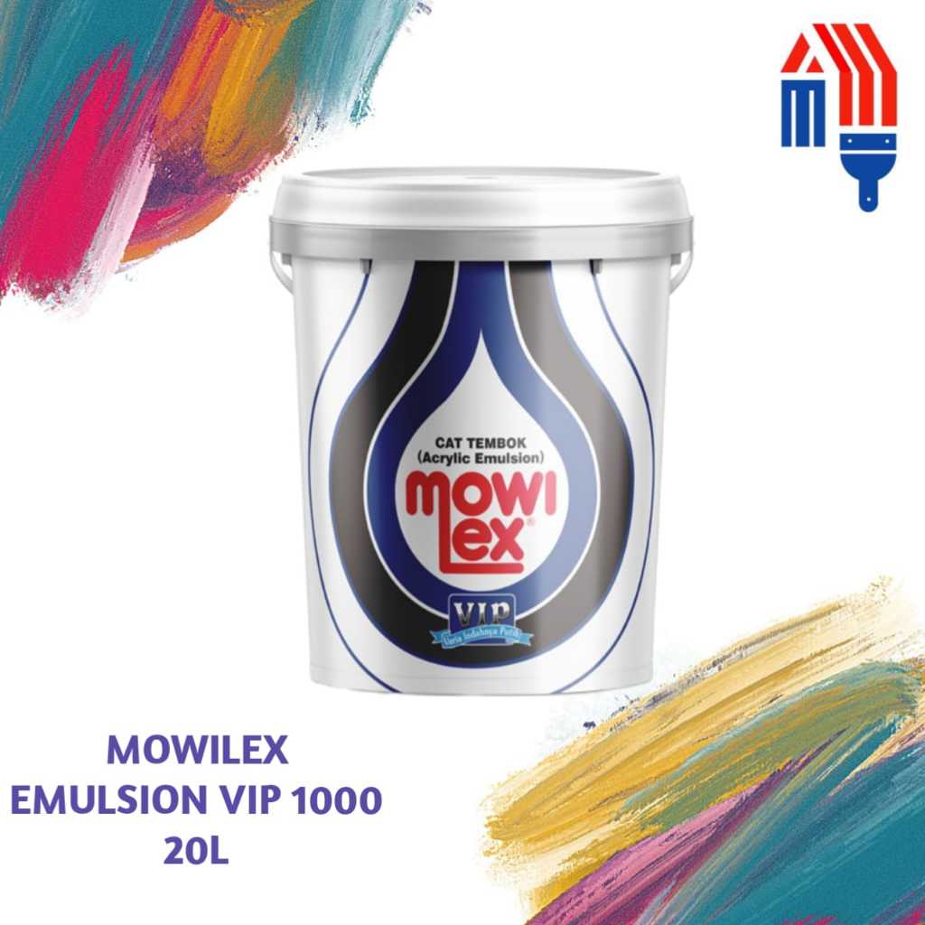 Jual Mowilex Emulsion VIP E 1000 Putih Prima 20 Liter Pail / Cat ...