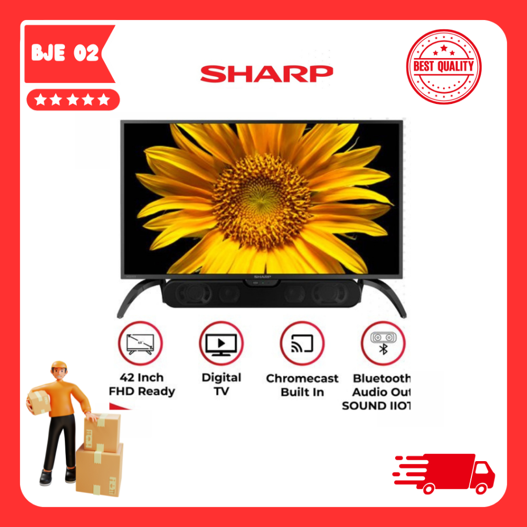 Jual LED TV Sharp AQUOS LED 42inch Full HD IIOTO 2T C42DD1I + Sound Bar ...