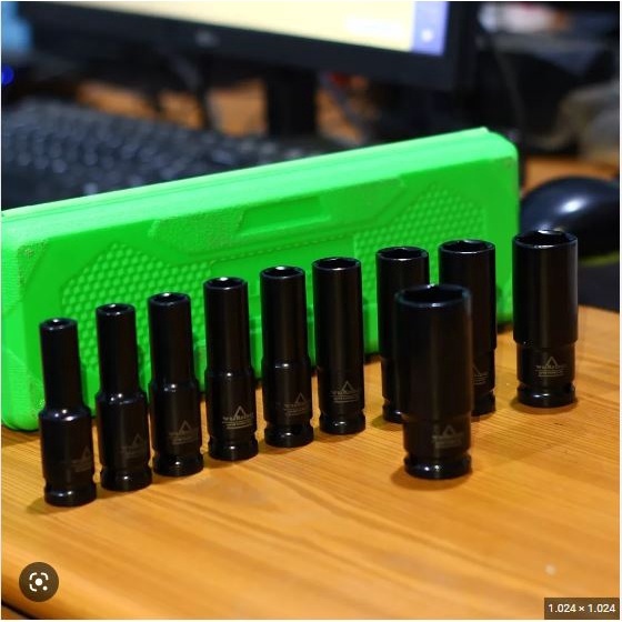 Jual JLD 10pcs Mata Socket impact set 1/2inch 13mm Mata Sok Panjang 8mm -24 | Shopee Indonesia