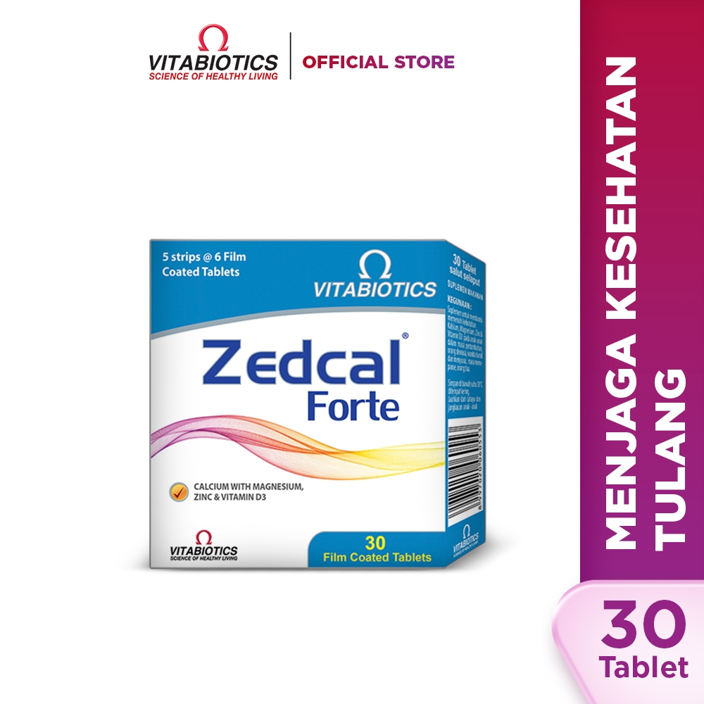 Jual Vitabiotics Zedcal Forte 30 Tablet - Menjaga Kesehatan Tulang ...