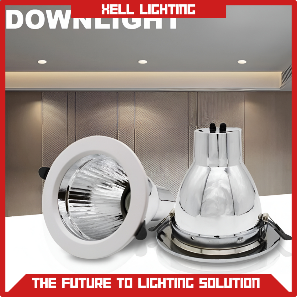 Jual Kap Fitting Lampu Downlight E27 3.5" 4" 5" Fitting E27 Lampu ...