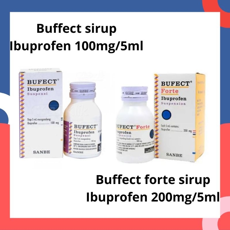 Jual Bufect ibuprofen 100mg/5ml syr obat demam antinyeri | Shopee Indonesia