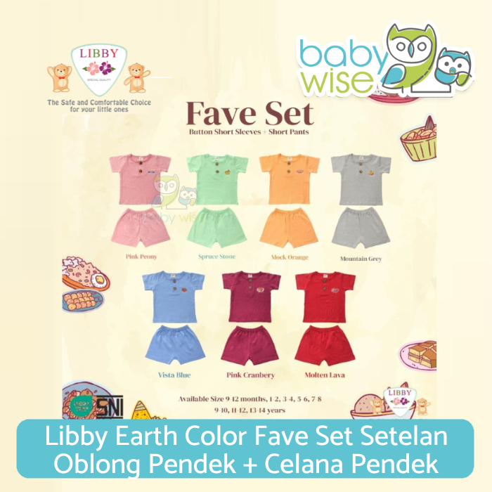 Jual Libby Earth Color Fave Set Setelan Oblong Pendek + Celana Pendek ... Jual Libby Earth Color Fave Set Setelan Oblong Pendek + Celana Pendek ...