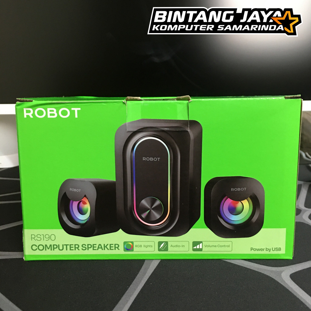 Jual Speaker Gaming Robot RS190 Soundbar Super Bass Portable RGB ...