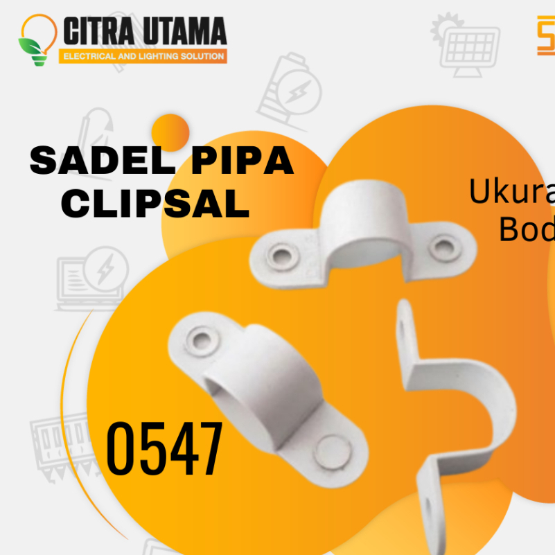 Jual SADEL PIPA CLIPSAL 20MM K0547 | Shopee Indonesia