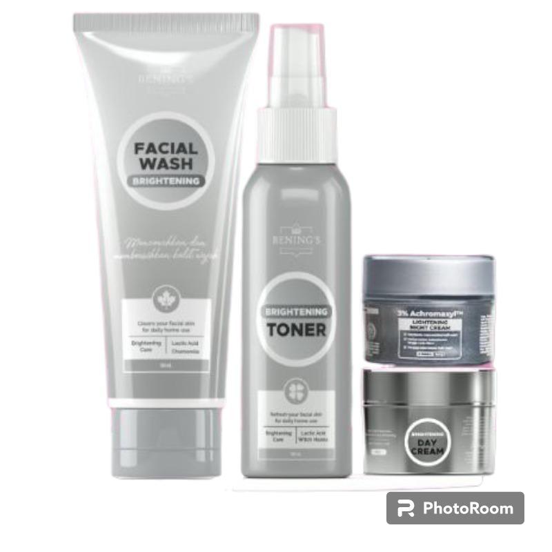 Jual (TANPA GIFT) Paket Brightening/Lightening/Flex/Acne bening ...
