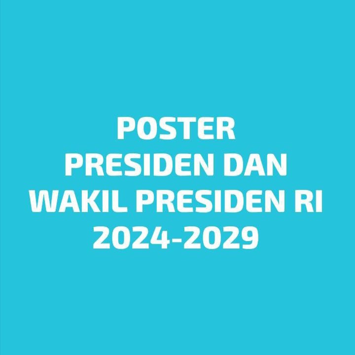 Jual POSTER / FOTO PRESIDEN RI DAN WAKIL PRESIDEN PERIODE 2024-2029 ...