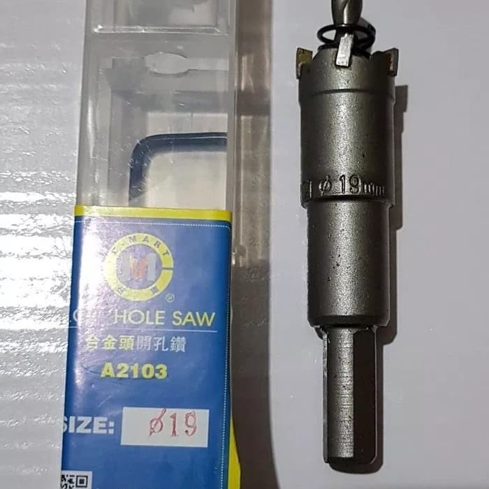 Jual Hole Saw 19 MM TCT Bor Besi Holesaw Besi 19MM CMART Taiwan Tajam ...
