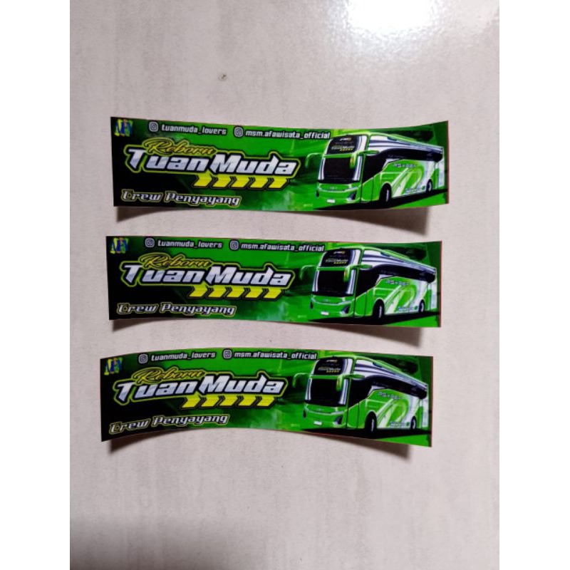 Jual stiker bus tuan muda dan Casper isi 6.pcs | Shopee Indonesia