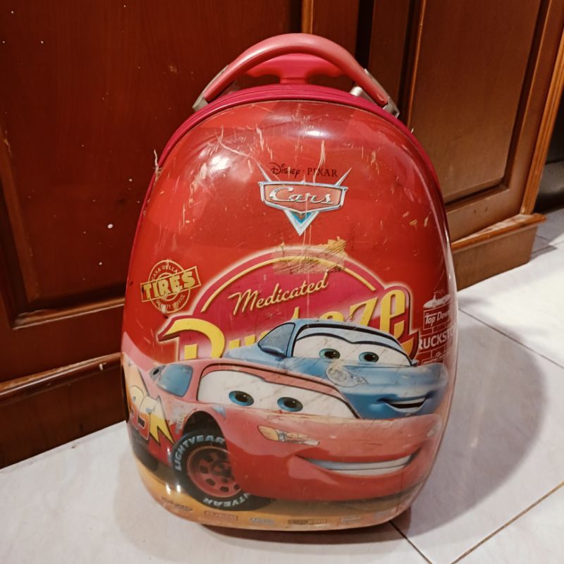 Jual koper anak karakter 16 inch egg Disney cars | Shopee Indonesia