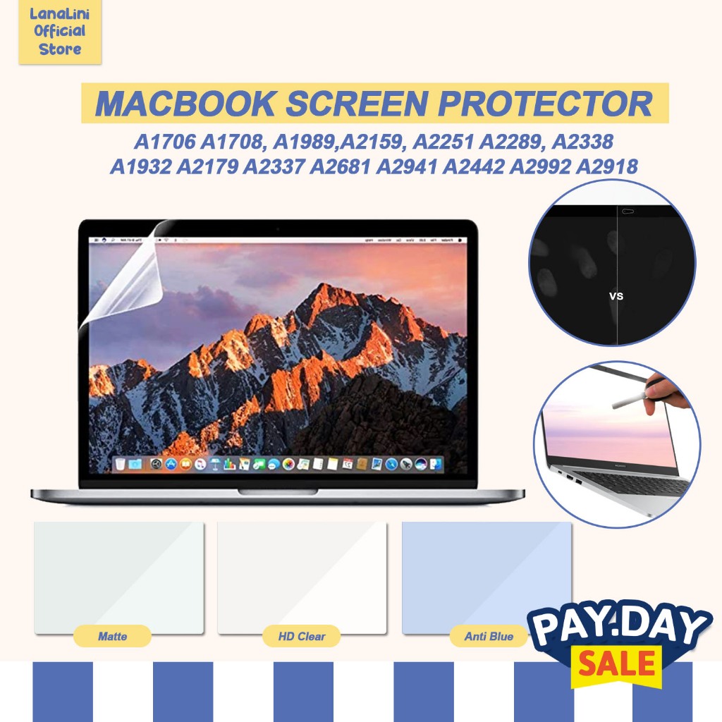 Jual Anti Gores Pelindung Layar Screen Guard Anti Radiasi Bluelight Silau Glare Matte Protector ...