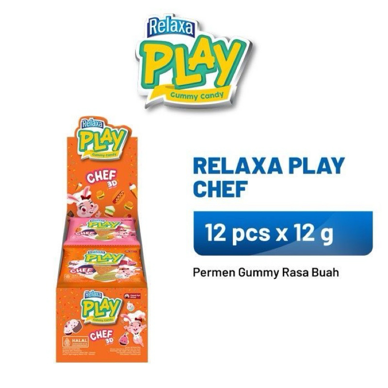 Jual RELAXA PLAY GUMMY CANDY [1 KOTAK = 12 PCS] / RELAXA CARS 3D CHEF ...