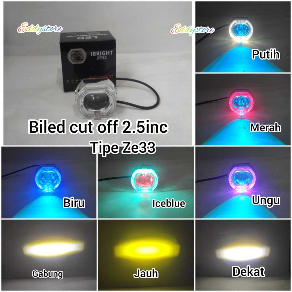 Jual IBRIGHT - ZE33 Projie Biled Cut Off mini 2.5inc Original Ibright ...