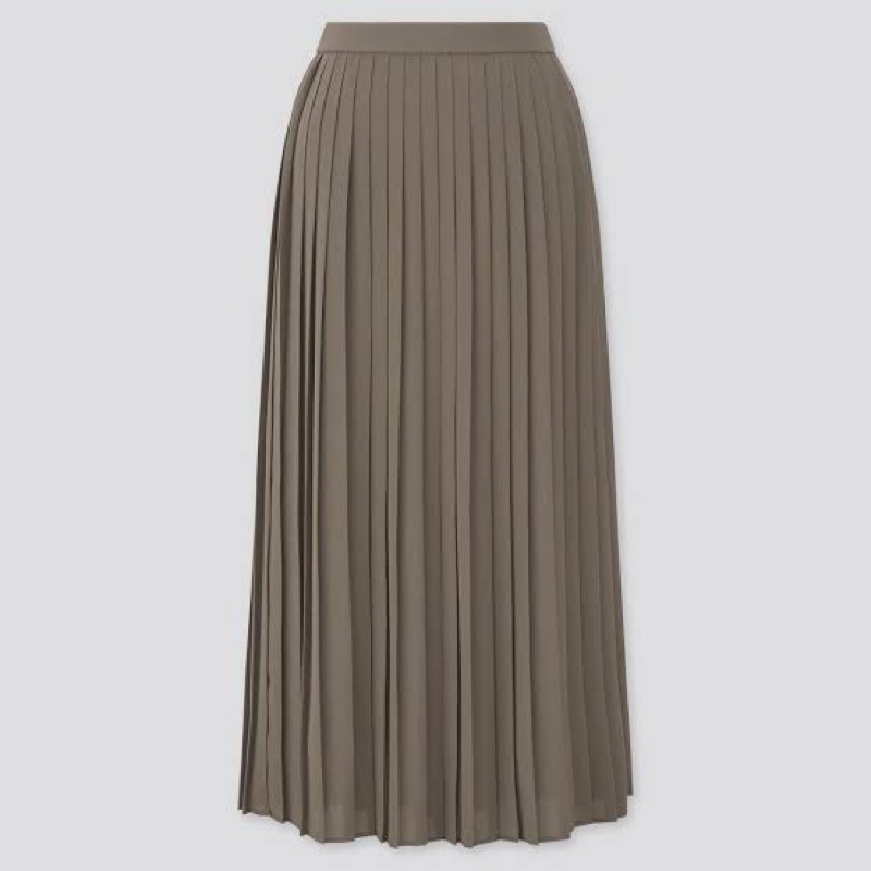 Jual PRELOVED UNIQLO Chiffon pleated skirt/ Uniqlo sifon skirt/ Uniqlo ...