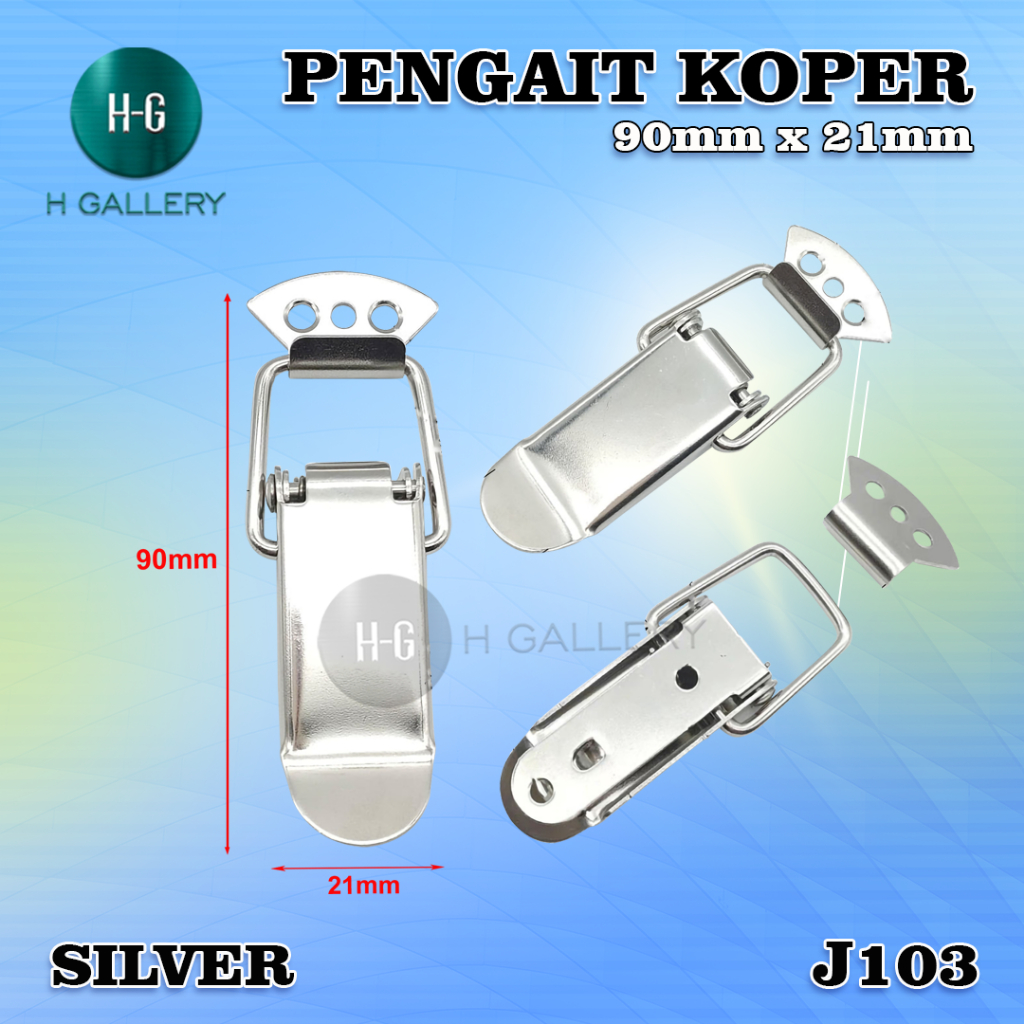 Jual J103-KANCING KUNCI SPRING LOADED LATCH TOGGLE CATCH HASP/PENGAIT ...