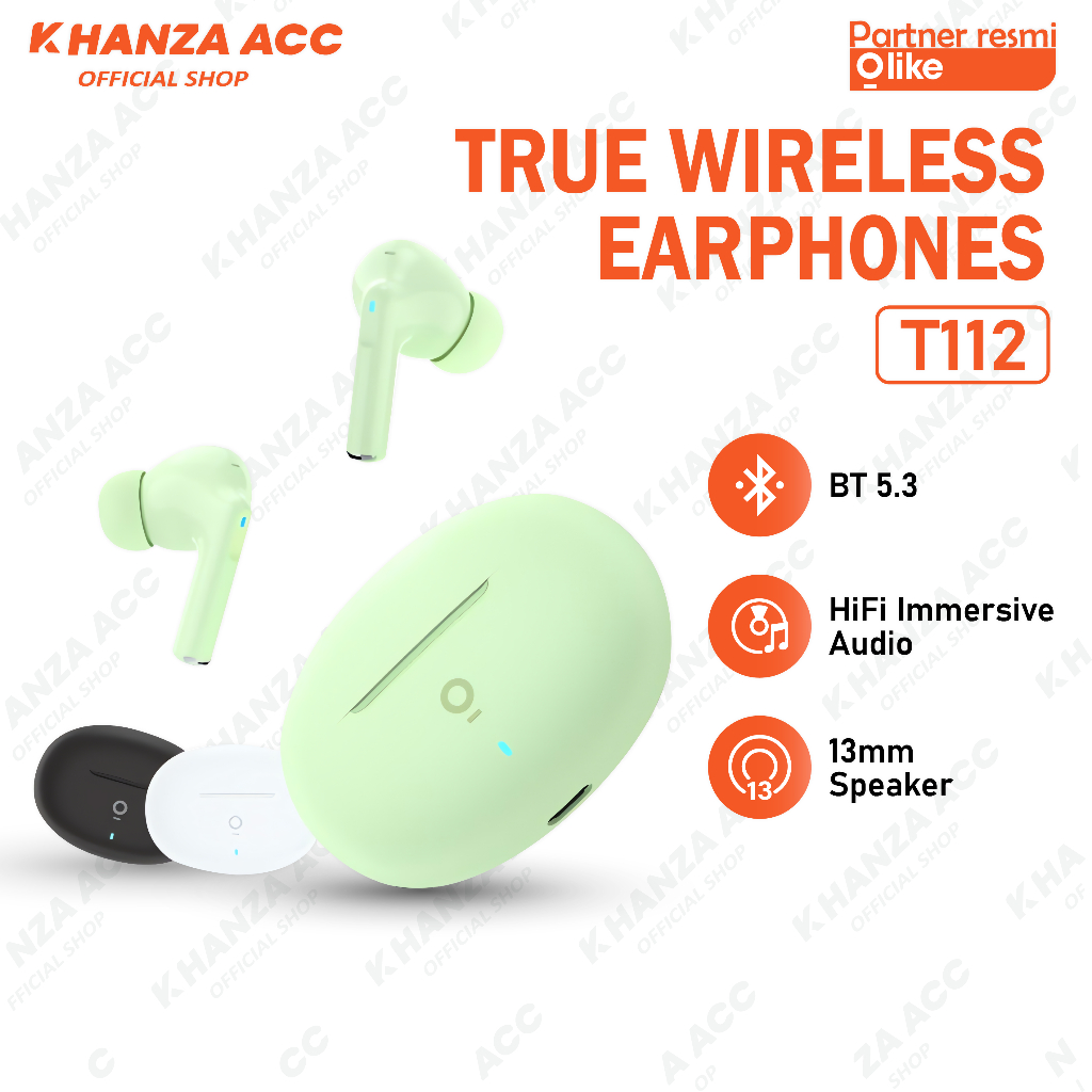 Jual KHANZAACC OLIKE T112 Earphones TWS Original | Shopee Indonesia