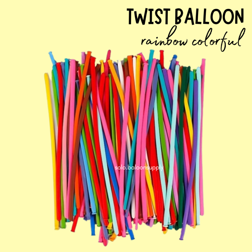 Jual BALON TWIST ECER PALING LENGKAP/BALON Cacing/ BALON PENTIL WARNA ...